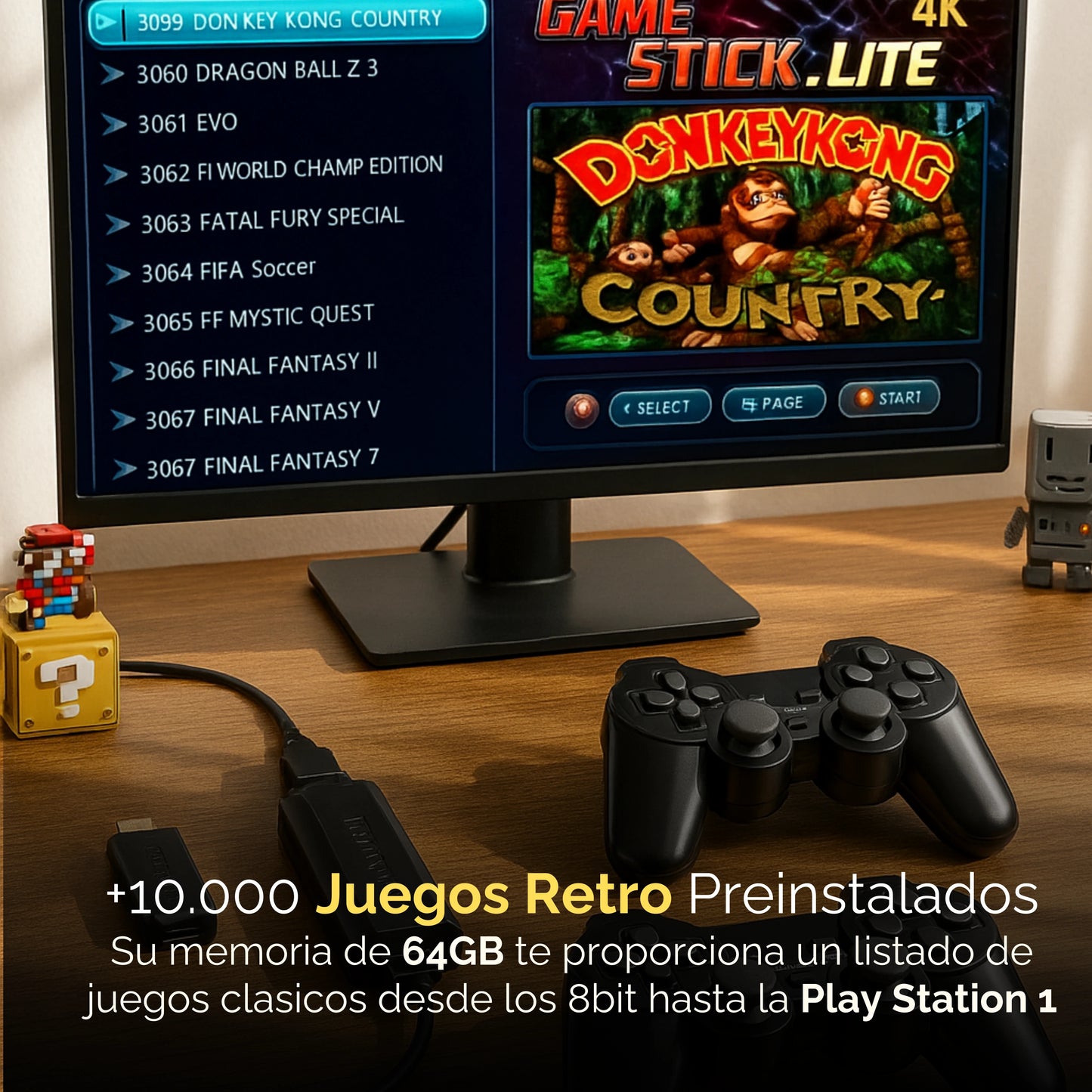 RetroStick | Consola de Juegos Retro En 4K – CasaSerenta Honduras